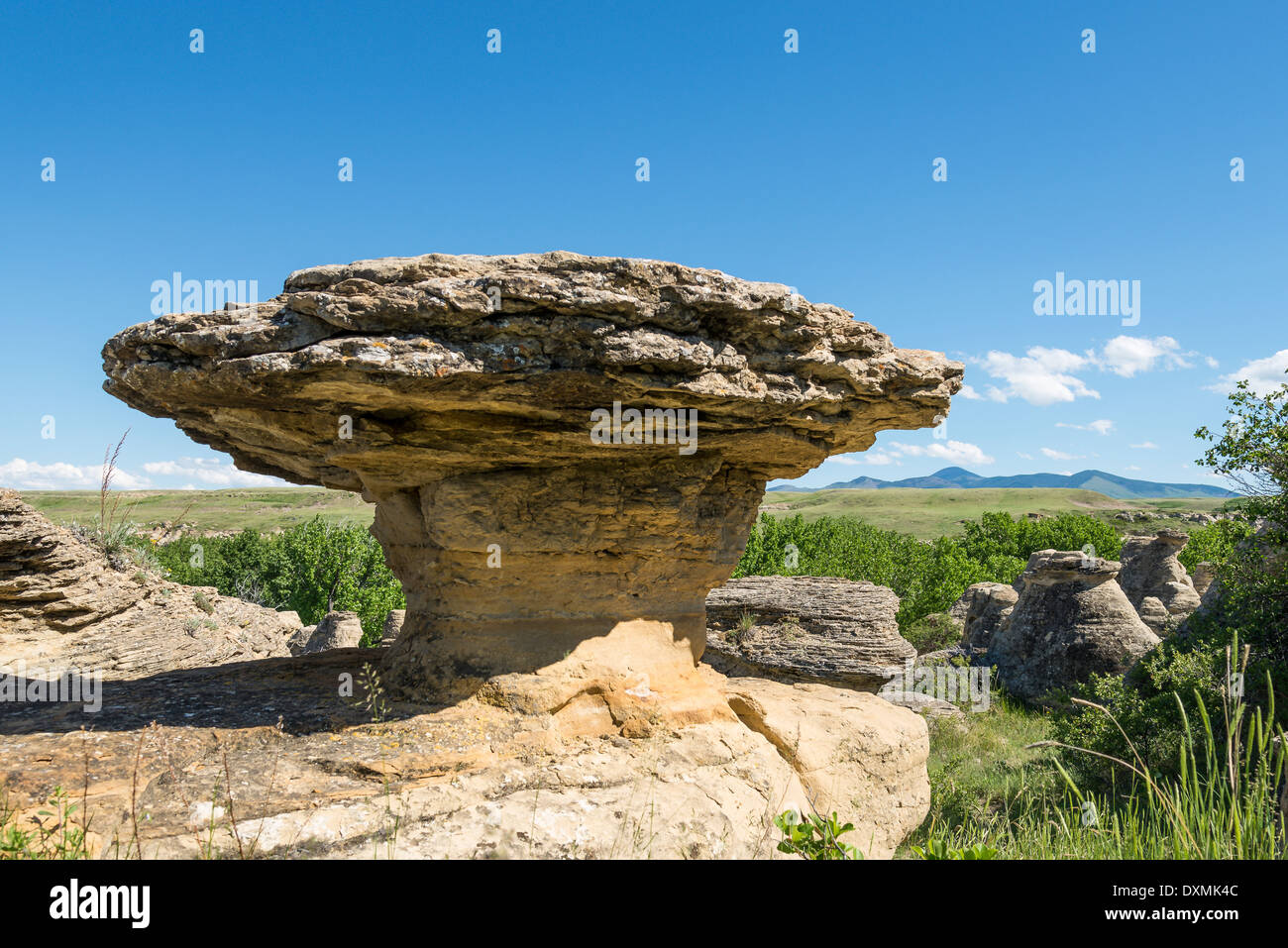 Hoodoos, Writing on Stone Provincial Park, Alberta, Canada Stock Photo ...