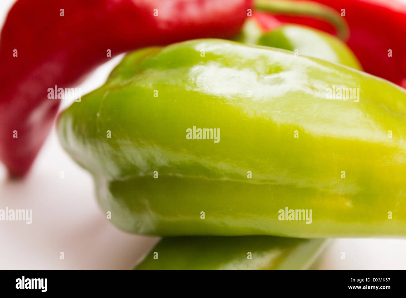 Composition of fresh and vibrant peppers Stock Photo - Alamy