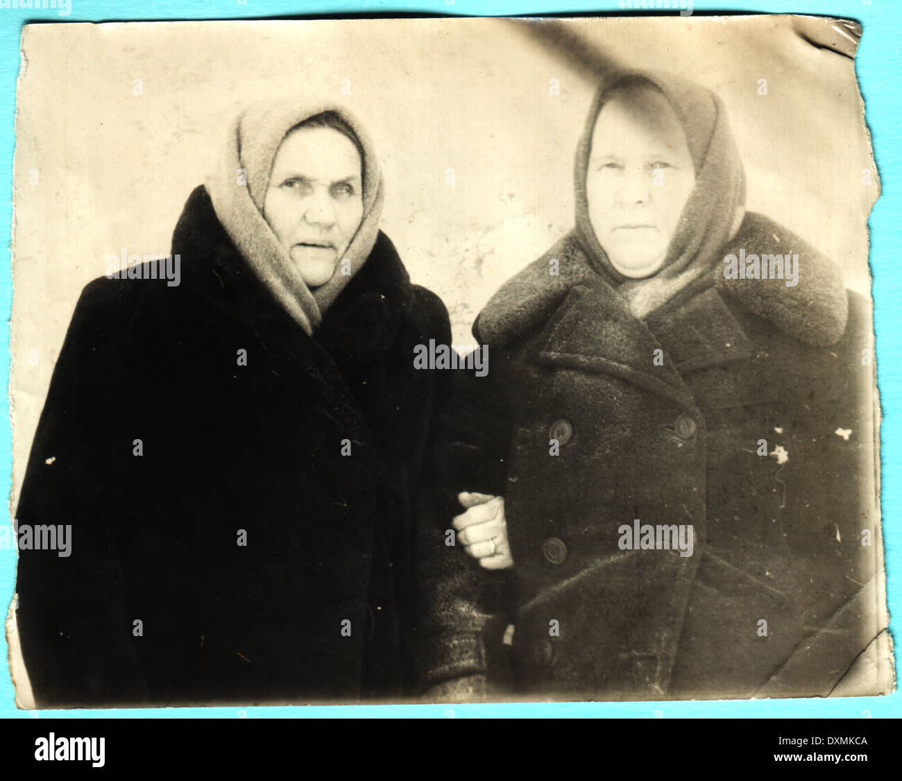 USSR - CIRCA 1930s: An antique photo shows two old women Stock Photo ...