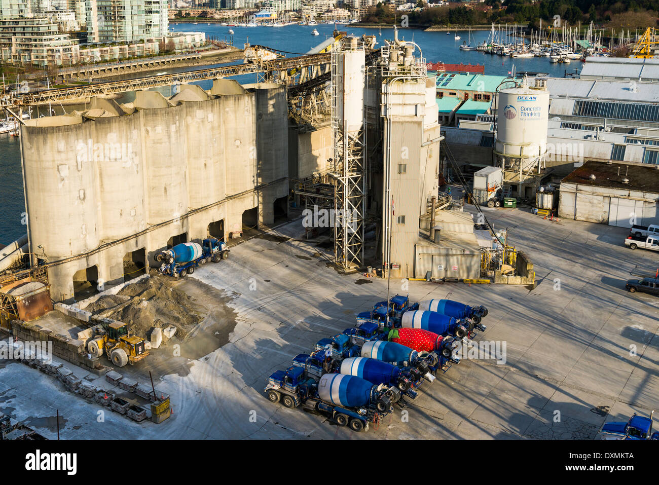 Ocean Cement yard, Vancouver, British Columbia, Canada Stock Photo - Alamy
