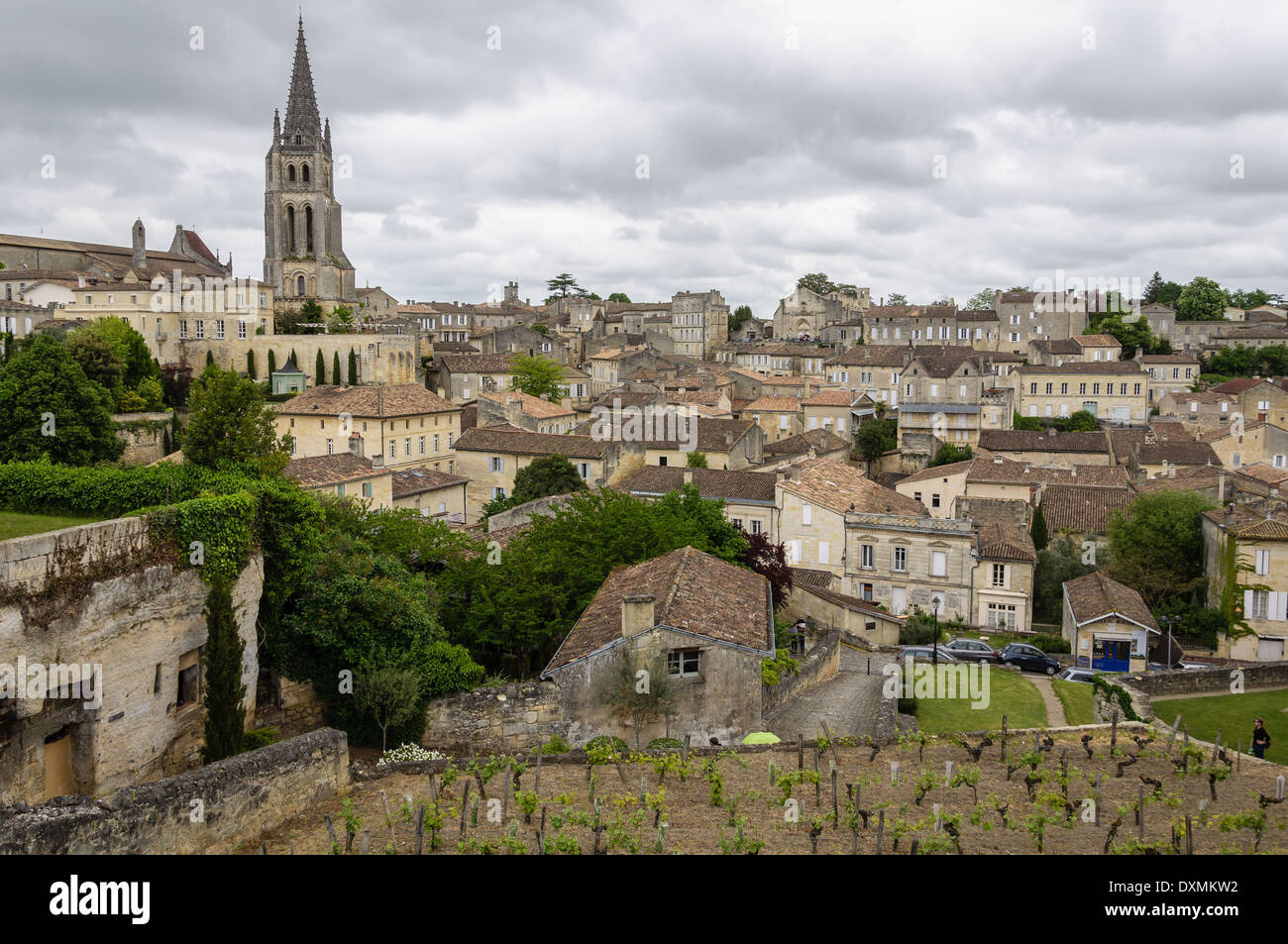 Saint Emilion - Bordeaux countryside and vineyards. France Stock Photo ...