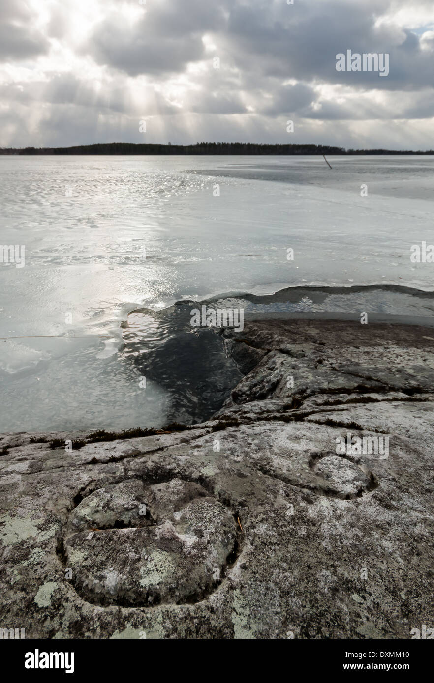 Engraving on rock hi-res stock photography and images - Alamy