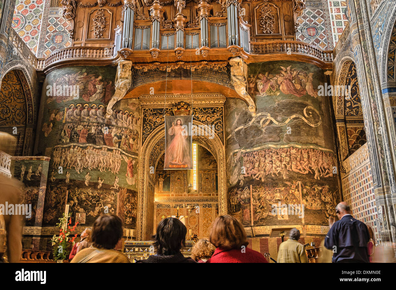 Albi Cathedral interior. Albi, France Stock Photo - Alamy