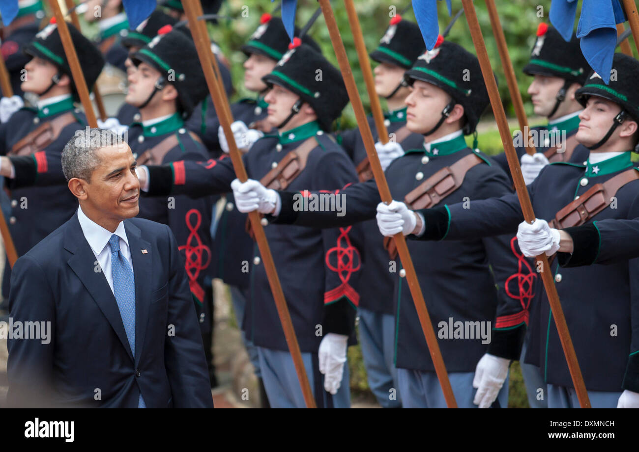 American president in italy hi-res stock photography and images - Alamy