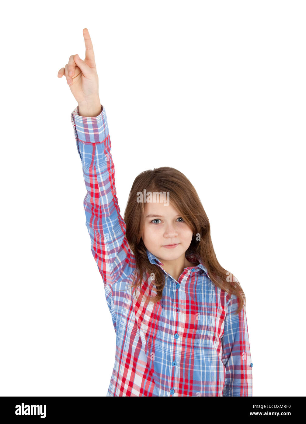 child pointing up Stock Photo - Alamy