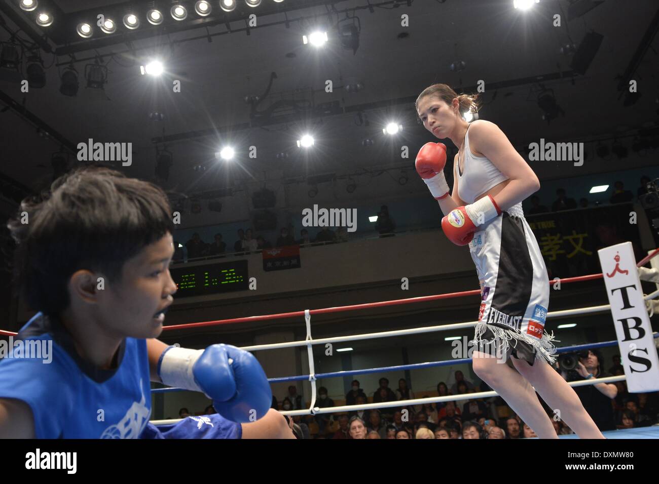 Tokyo, Japan. 24th Mar, 2014. (L-R) Kulabkhao Por Preecha (THA), Tomomi ...
