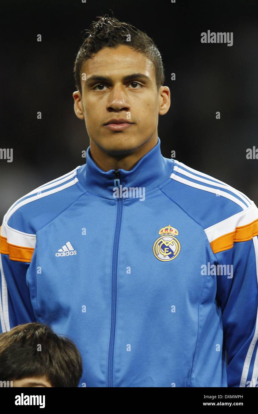 Madrid, Spain. 18th Mar, 2014. Raphael Varane (Real) Football/Soccer ...