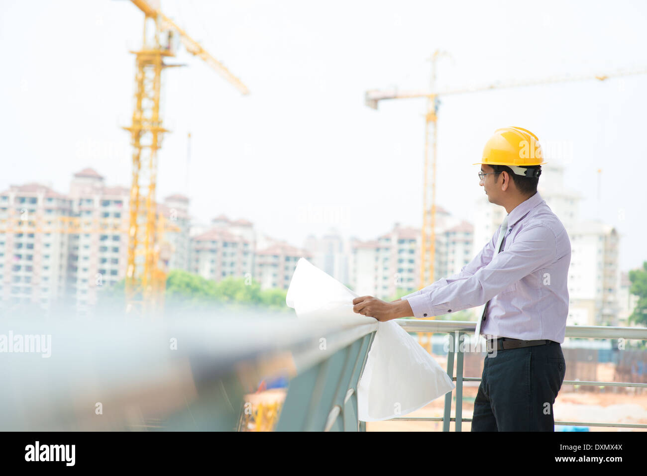 Indian civil engineer hi-res stock photography and images - Alamy