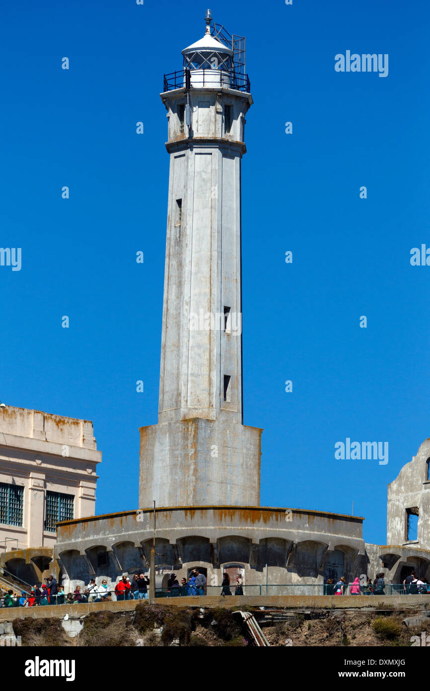 Watch tower Alcatraz Island, Golden Gate National Recreation Area, San ...