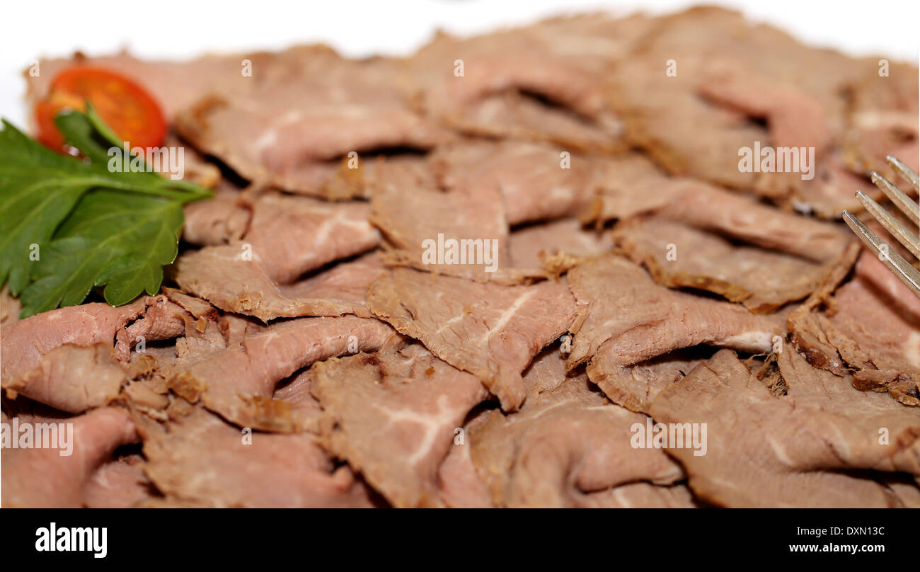 Beef photographed close up on white background Stock Photo - Alamy