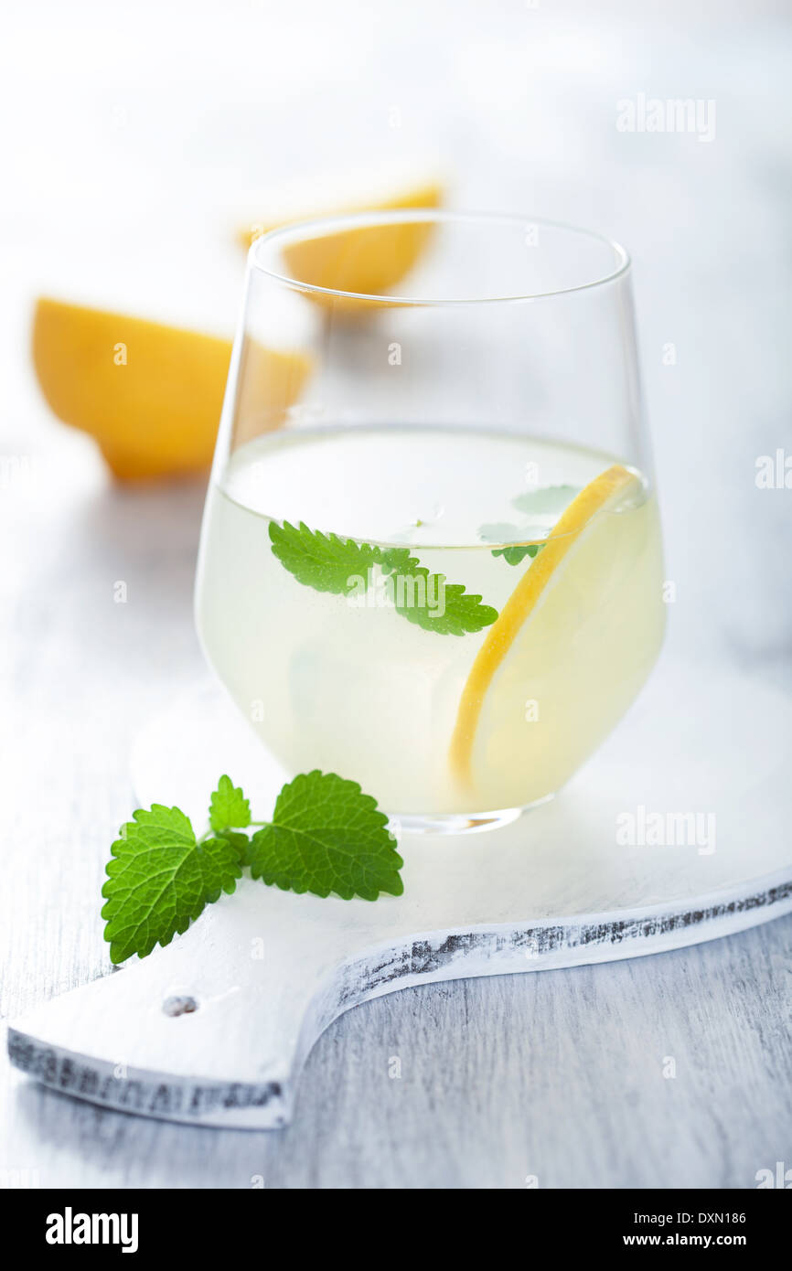 fresh lemonade in glass Stock Photo - Alamy