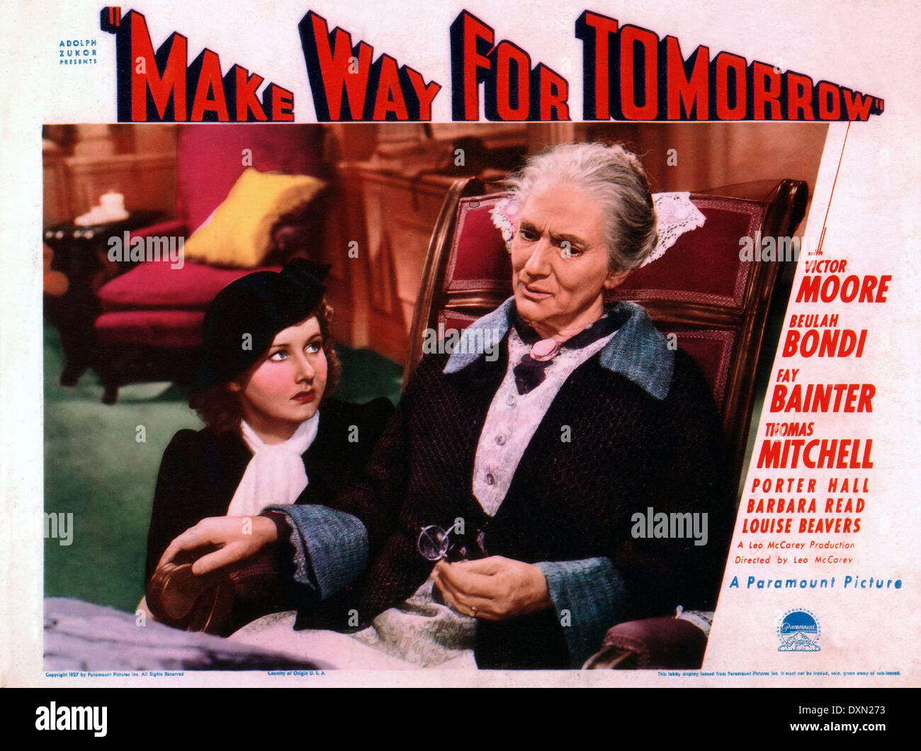 MAKE WAY FOR TOMORROW Stock Photo - Alamy