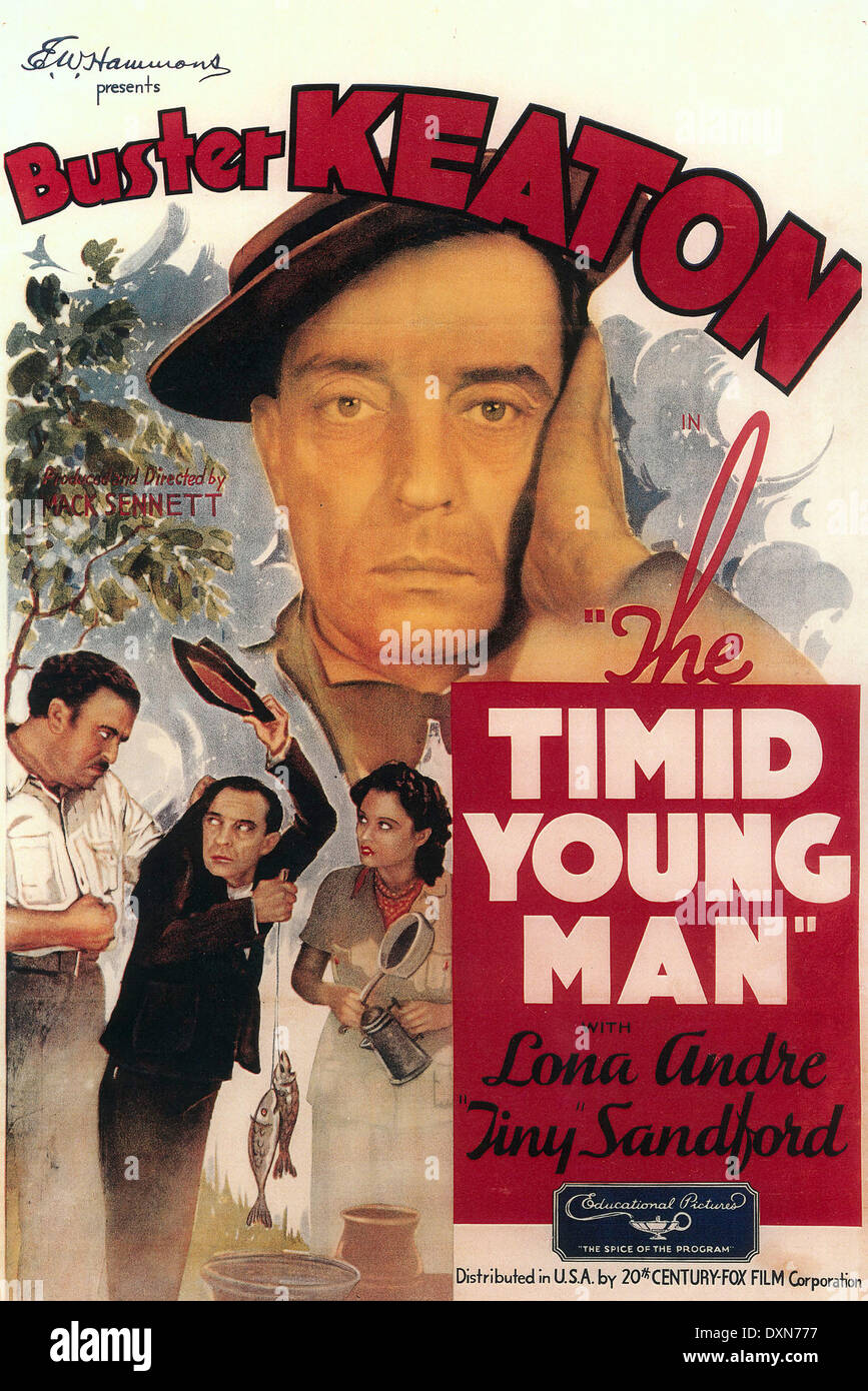 THE TIMID YOUNG MAN Stock Photo - Alamy