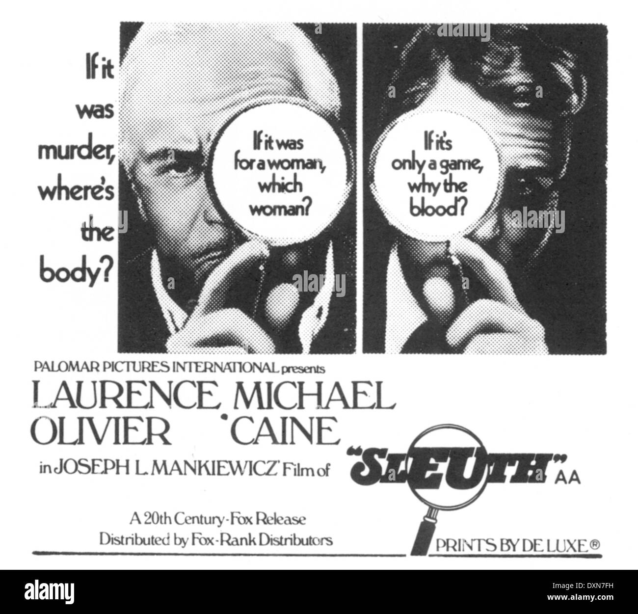 Sleuth movie hi-res stock photography and images - Alamy