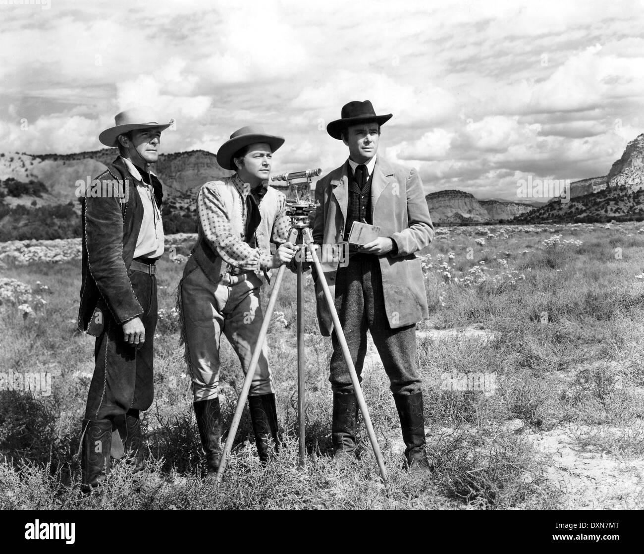 Dean jagger young randolph scott Black and White Stock Photos & Images - Alamy