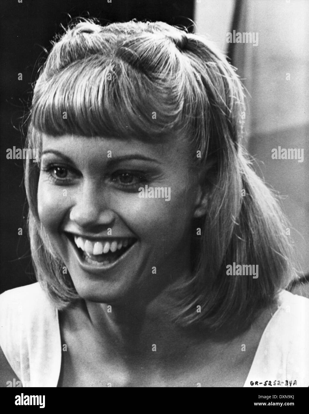 Olivia newton john grease Black and White Stock Photos & Images - Alamy