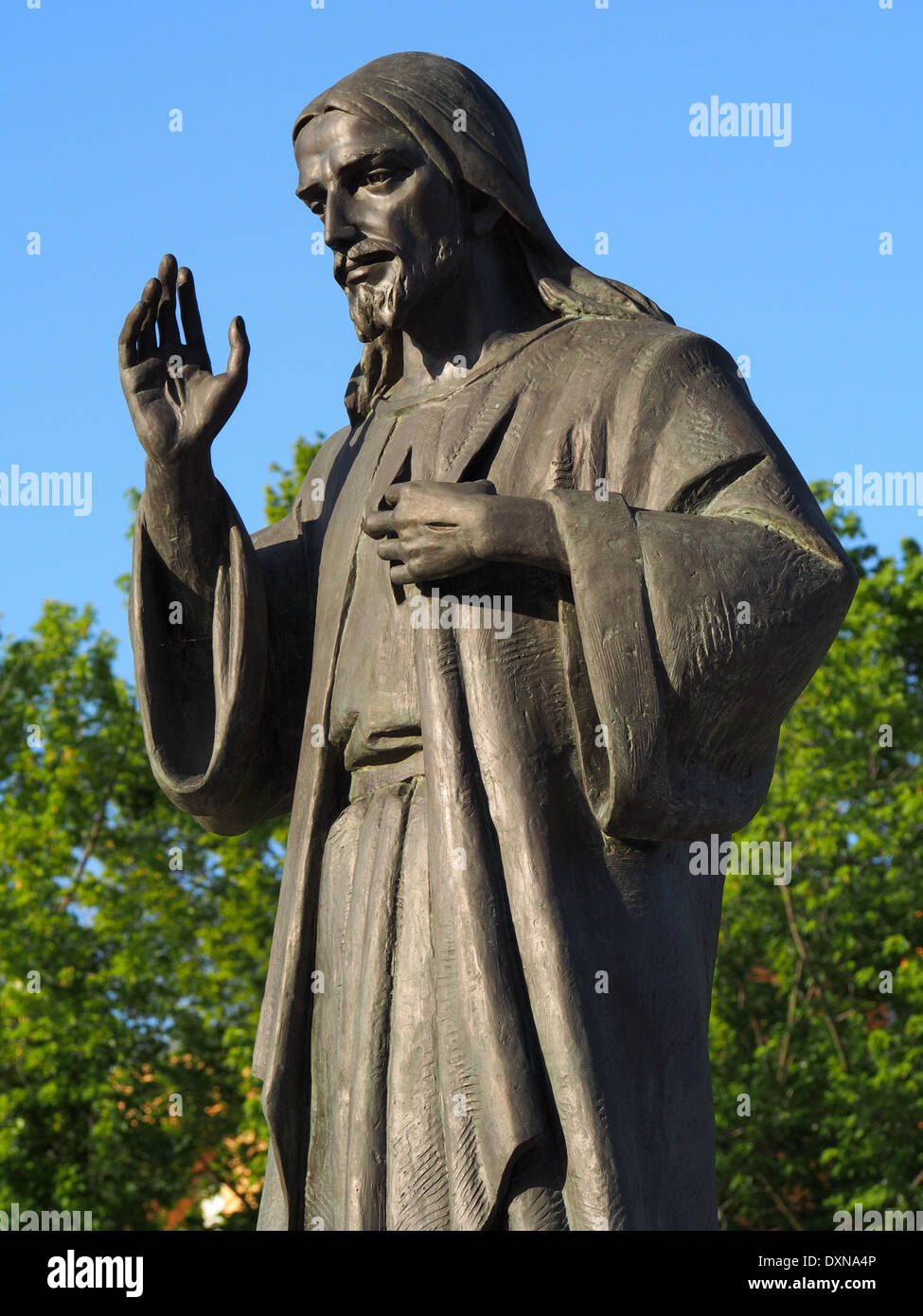 Divine Mercy statue Stock Photo - Alamy