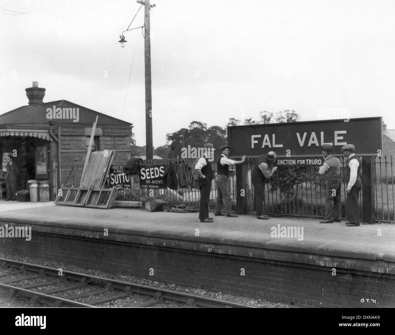 Train station platform board Black and White Stock Photos & Images - Alamy