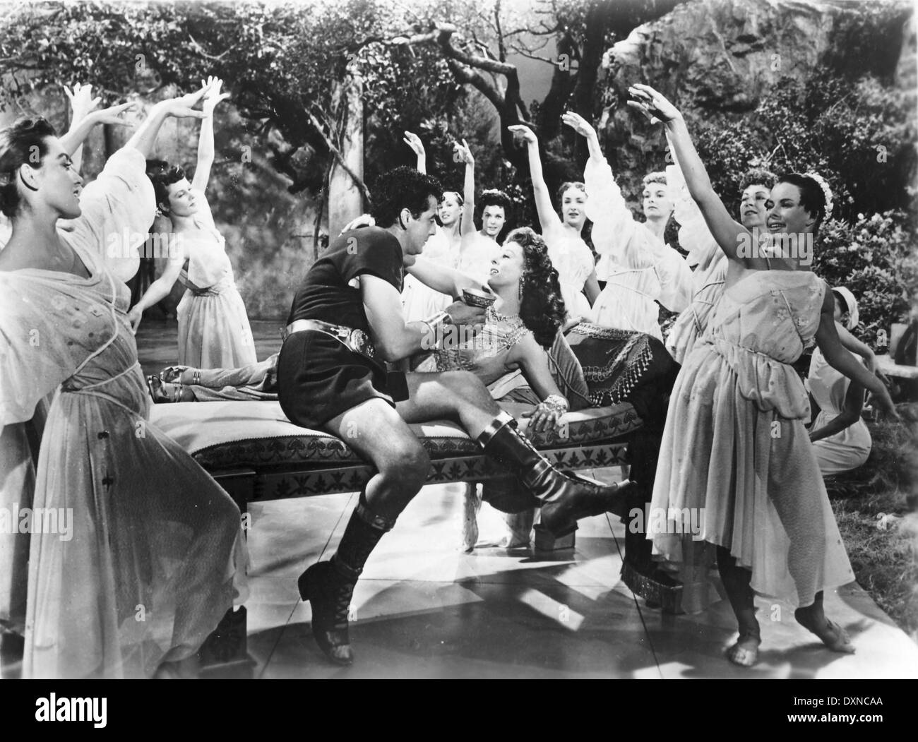 Demetrius gladiators 1954 victor mature Black and White Stock Photos & Images - Alamy