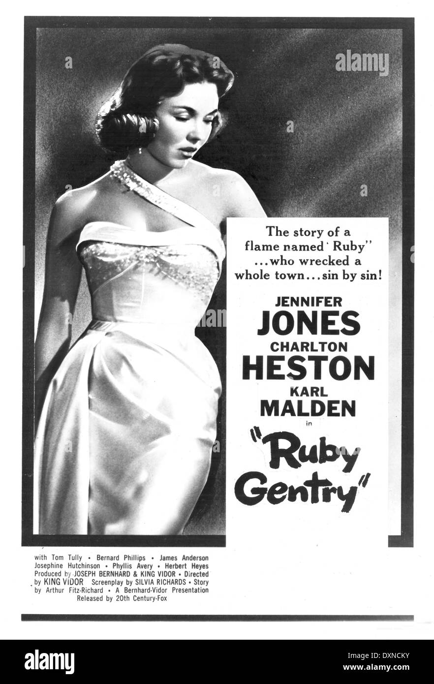 Jennifer jones ruby gentry 1952 hi-res stock photography and images - Alamy