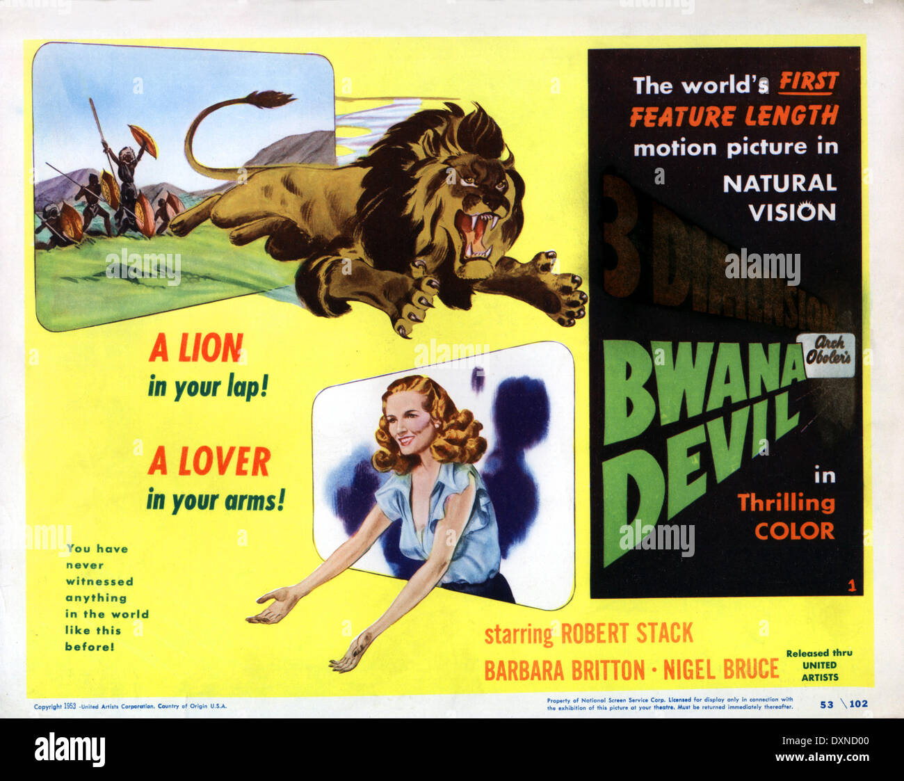 Bwana devil film hi-res stock photography and images - Alamy