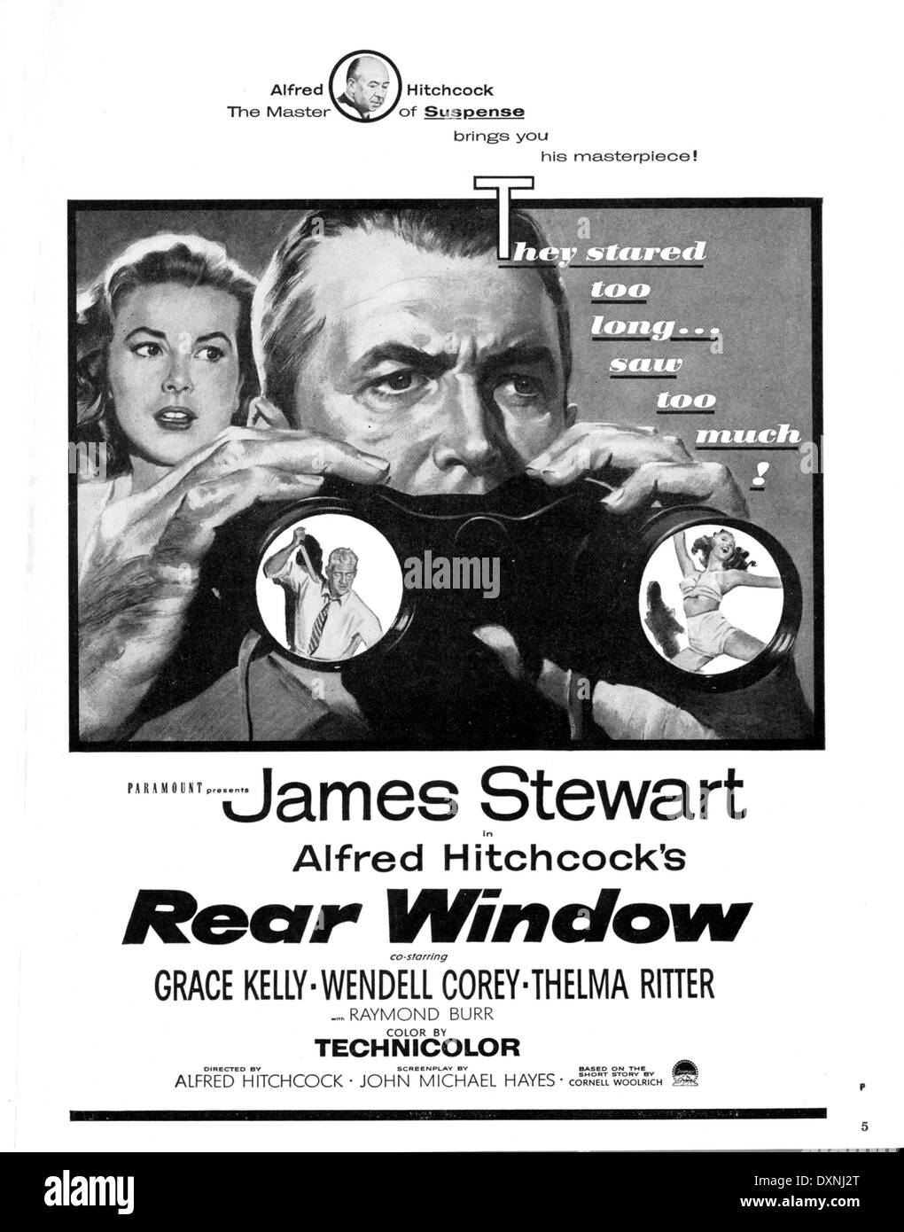 Rear window still movie hi-res stock photography and images - Alamy