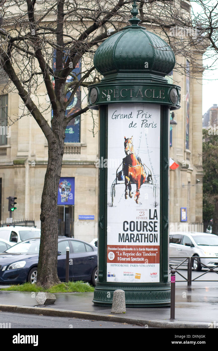 Big advertising poster paris hi-res stock photography and images - Alamy