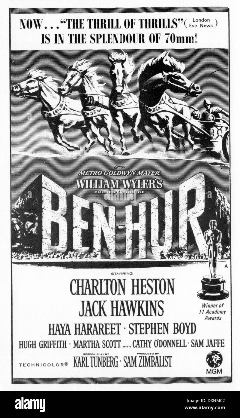 Ben hur 1959 Black and White Stock Photos & Images - Alamy