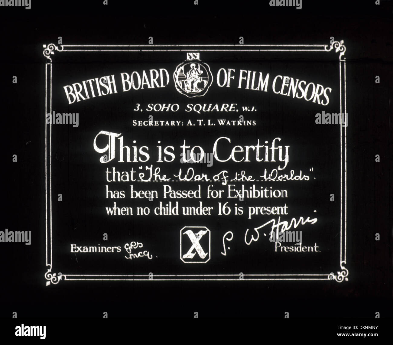 Film classification hi-res stock photography and images - Alamy