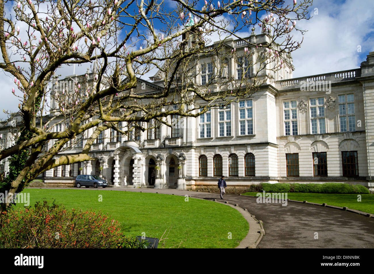 Cardiff university building Cathays Park, Cardiff, South Wales Stock ...