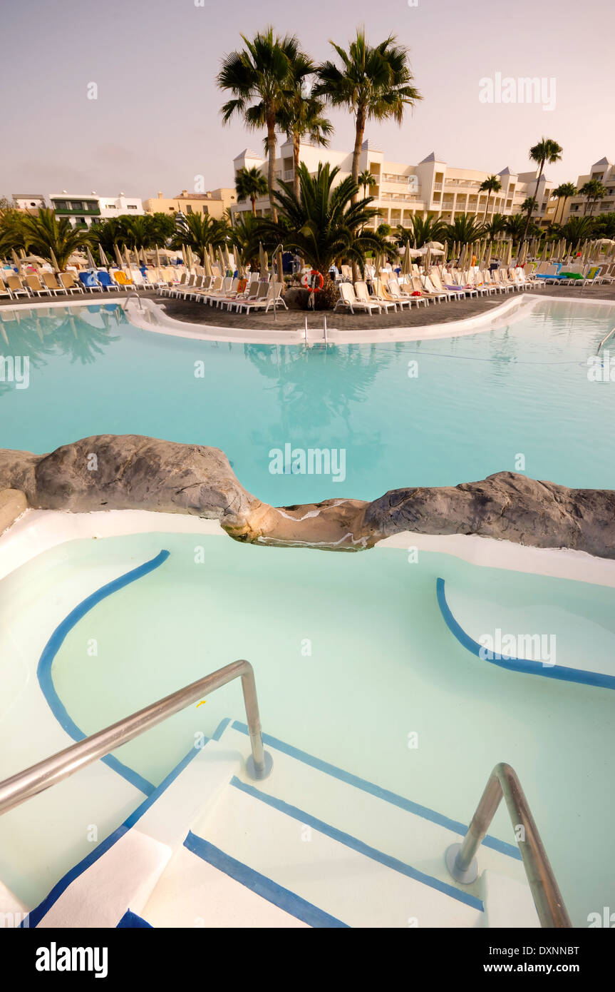 Spa and pool at a nice hotel resort Stock Photo - Alamy