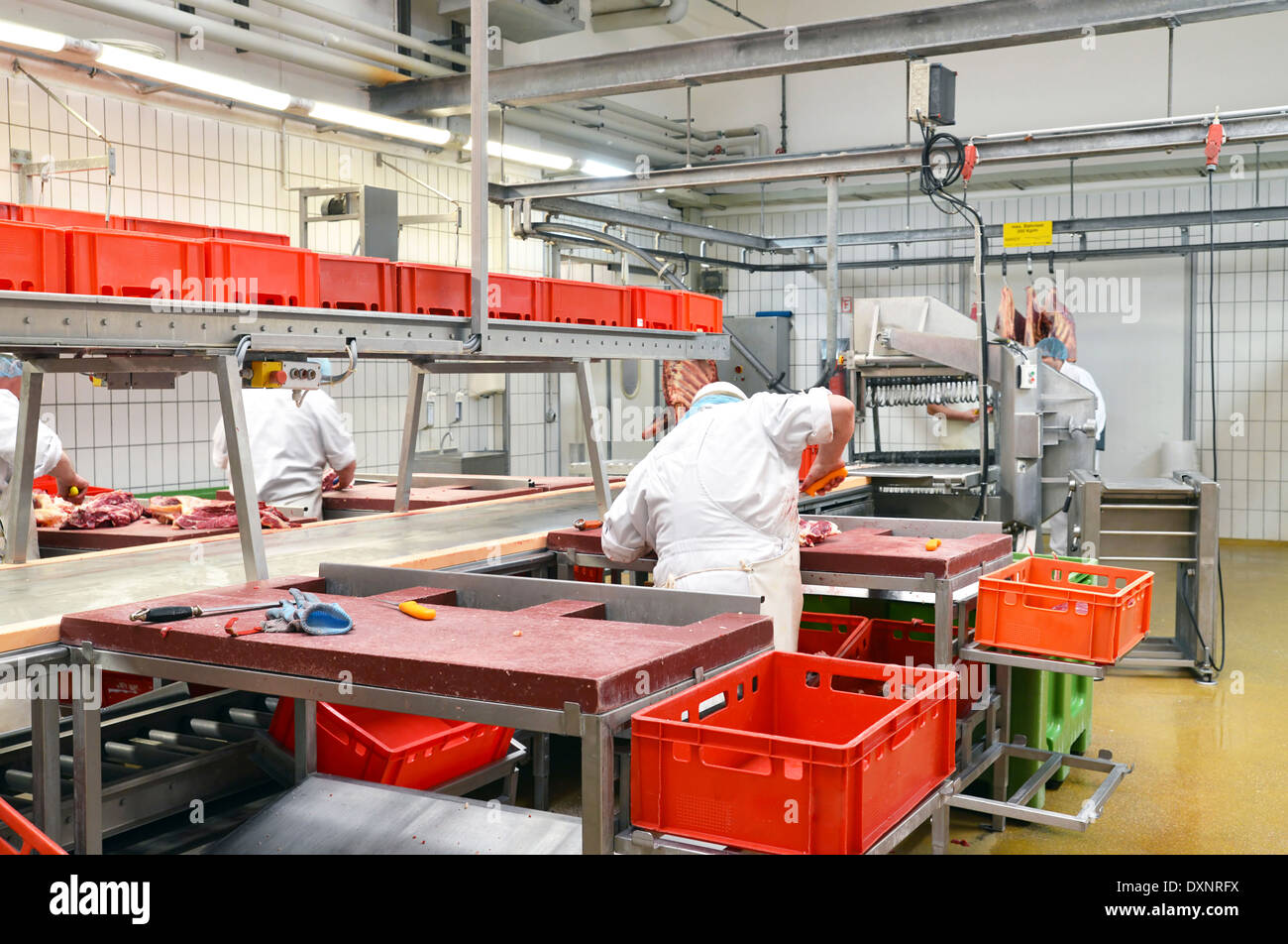 Meat processing plant workers hi-res stock photography and images - Alamy