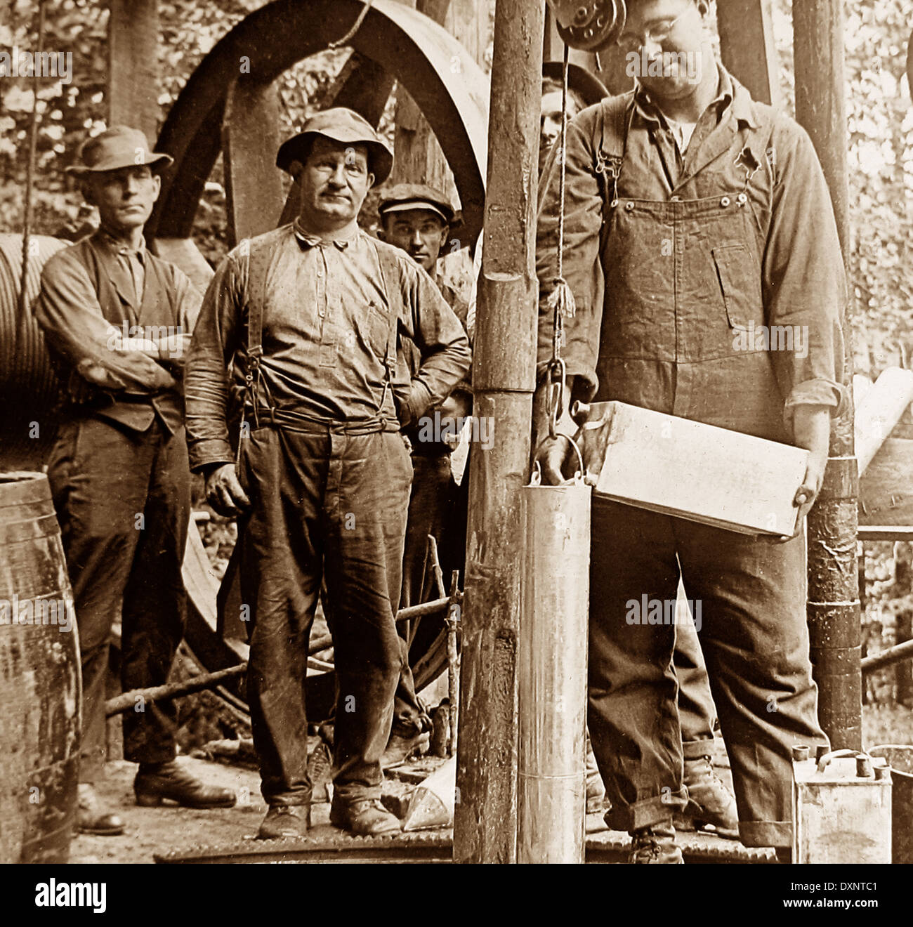 Filling shells with nitro-glycerine for shooting oil wells Pennsylvania ...