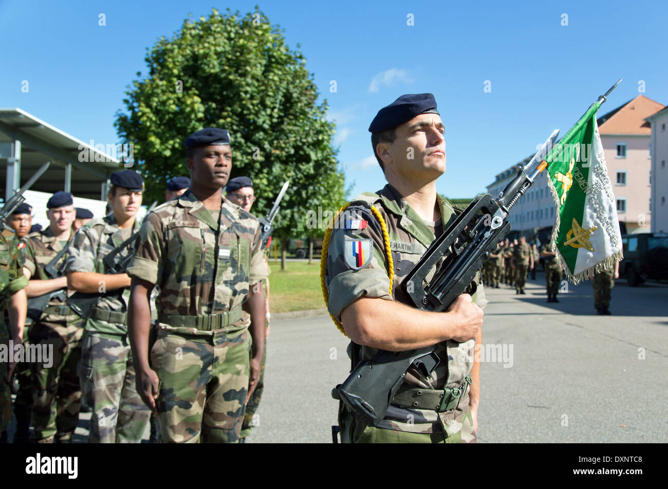 Muellheim, Germany, soldiers on the Kasernengelaende the Robert ...