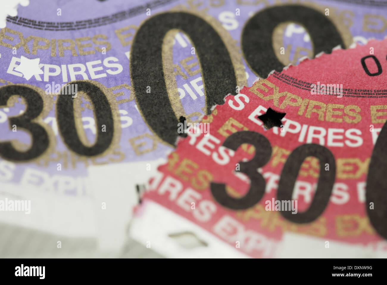 Vehicle tax disc Stock Photo - Alamy