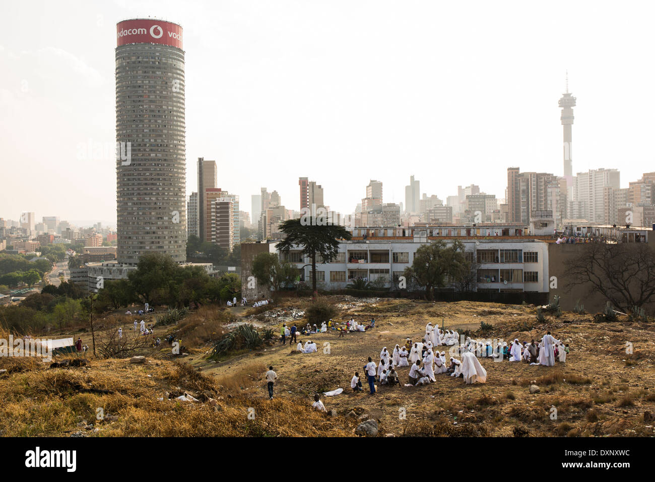 South Africa, Johannesburg, Hilbrow with Ponte Tower Stock Photo - Alamy