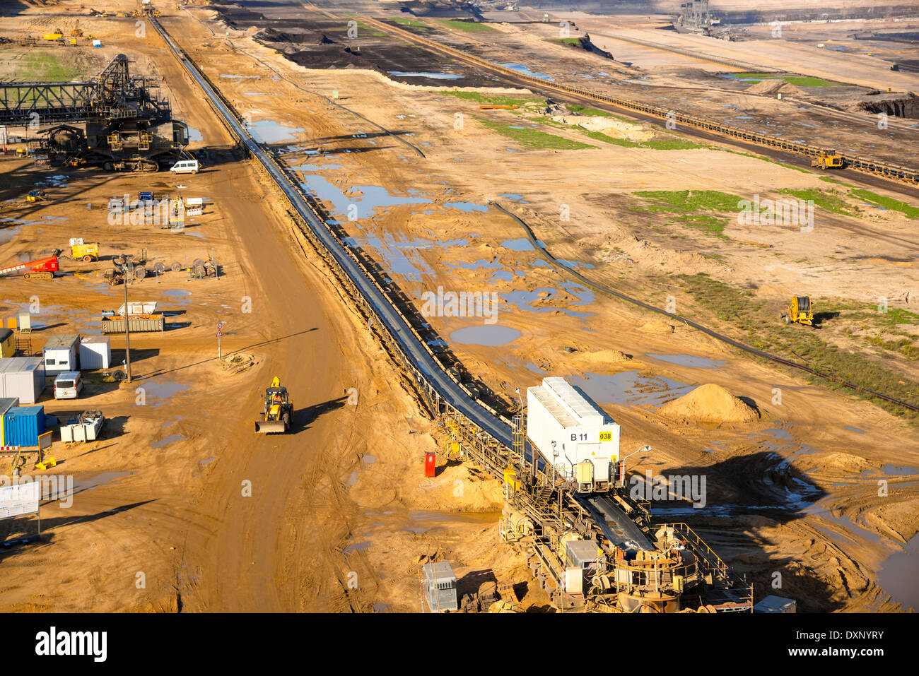 Germany, North Rhine-Westphalia, Rhein-Erft-Kreis, Hambach surface mine ...