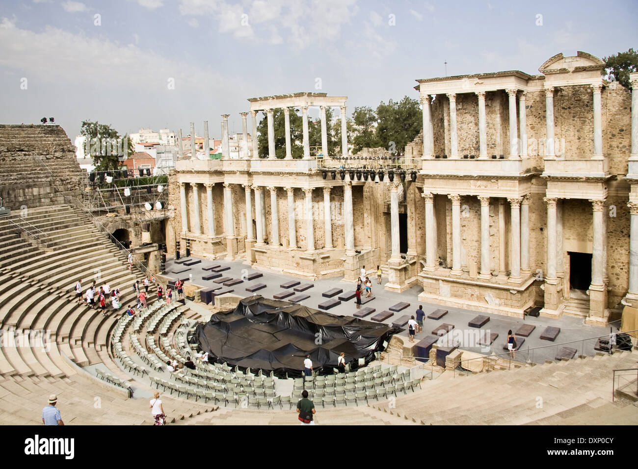 Roman theater, Merida Stock Photo - Alamy