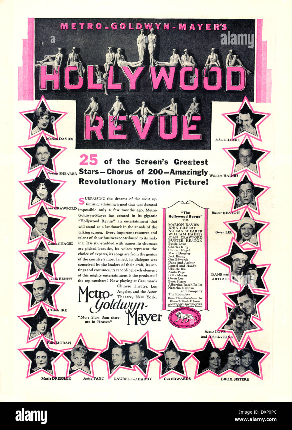 The hollywood revue of 1929 hi-res stock photography and images - Alamy