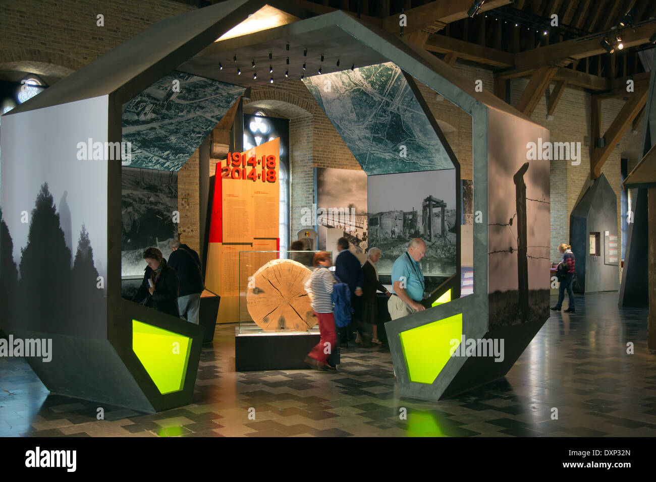 Ypres, Belgium, visitors to the In Flanders Fields Museum Stock Photo ...