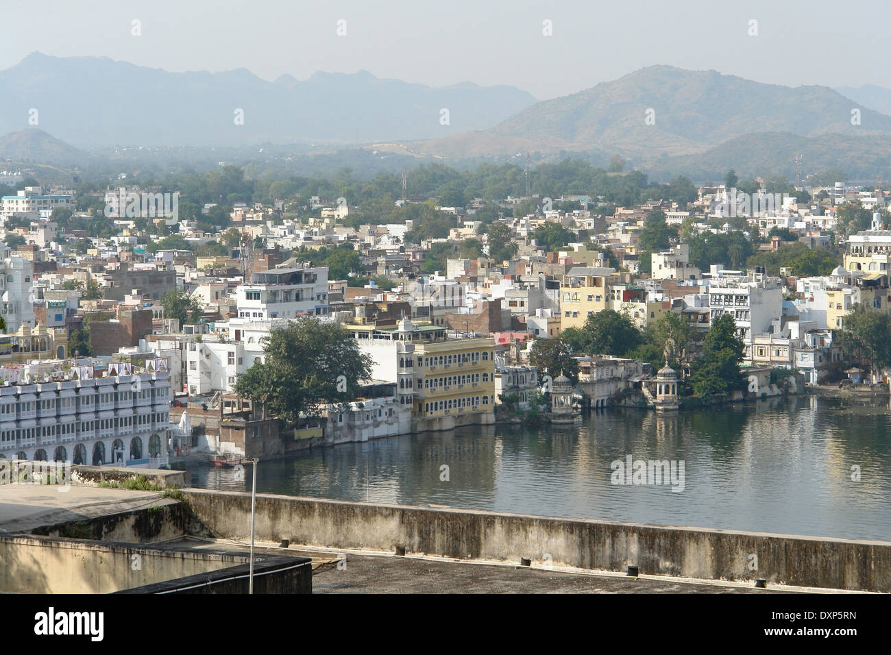 aerial city view of Udaipur, a city in Rajasthan, India Stock Photo - Alamy