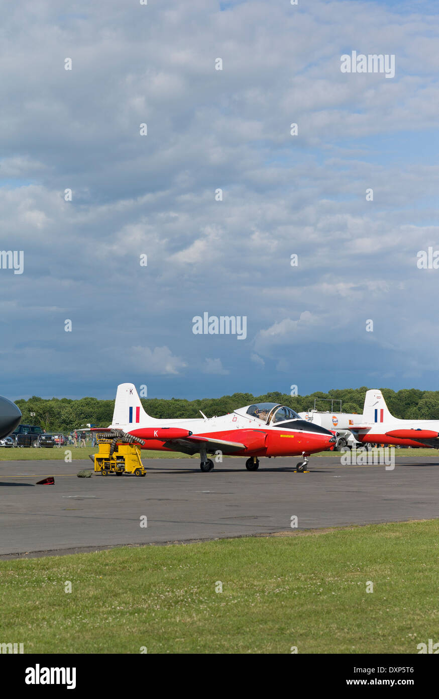 Jet Provost T5 two-seat training aircraft at a show in UK Stock Photo ...