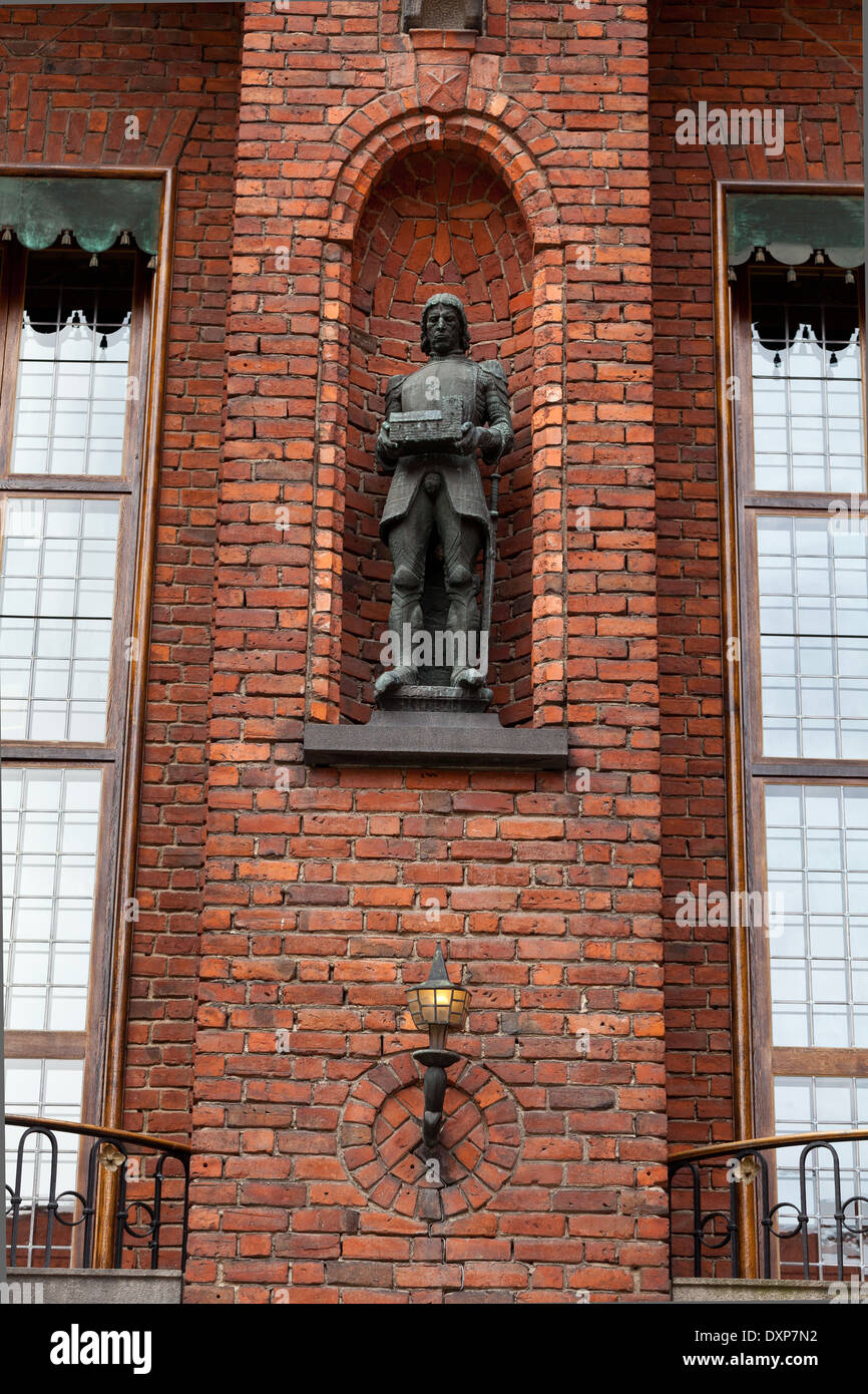 Stockholm, Sweden - Stadshuset (City Hall), entrance to the blue hall ...