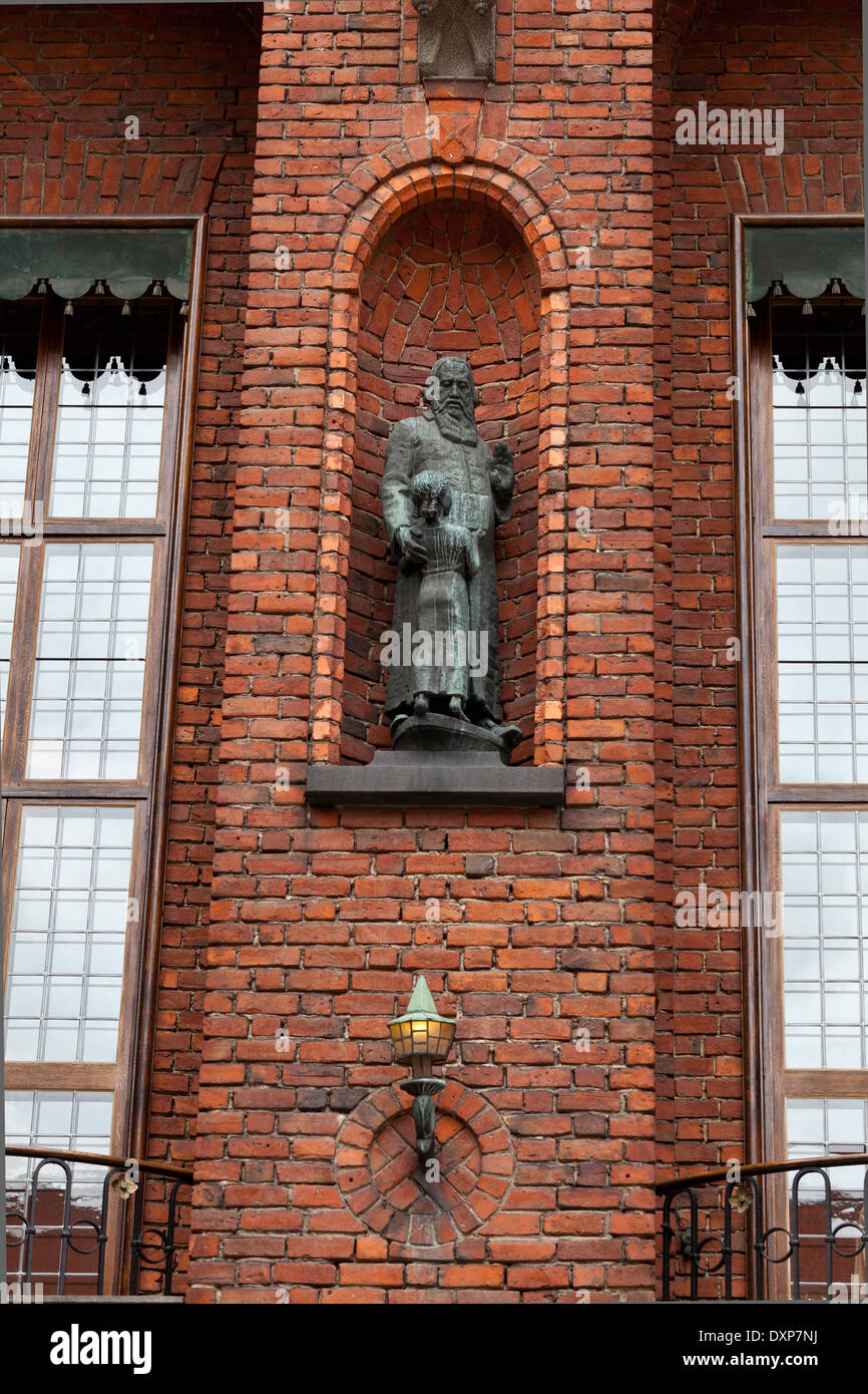 Stockholm, Sweden - Stadshuset (City Hall), entrance to the blue hall ...
