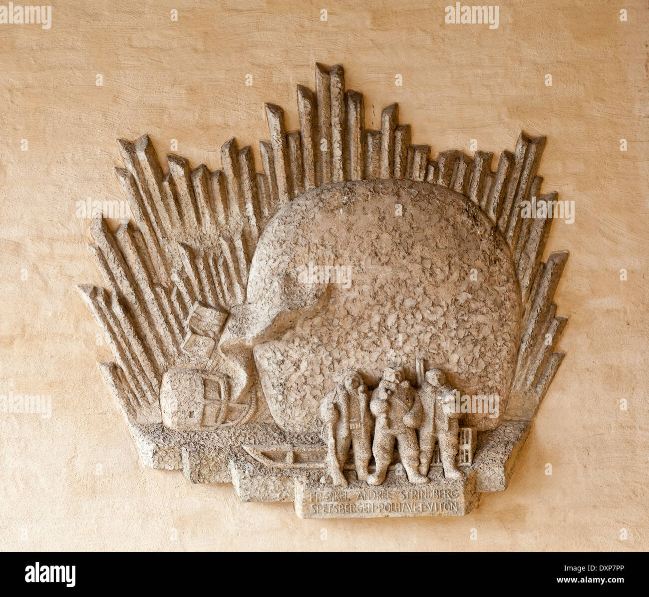 Stockholm, Sweden - Stadshuset (City Hall), Andree Strindberg polar ...