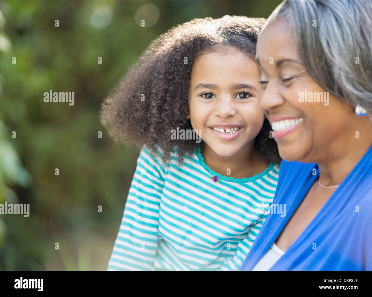 Happy grandmother and granddaughter hi-res stock photography and images ...