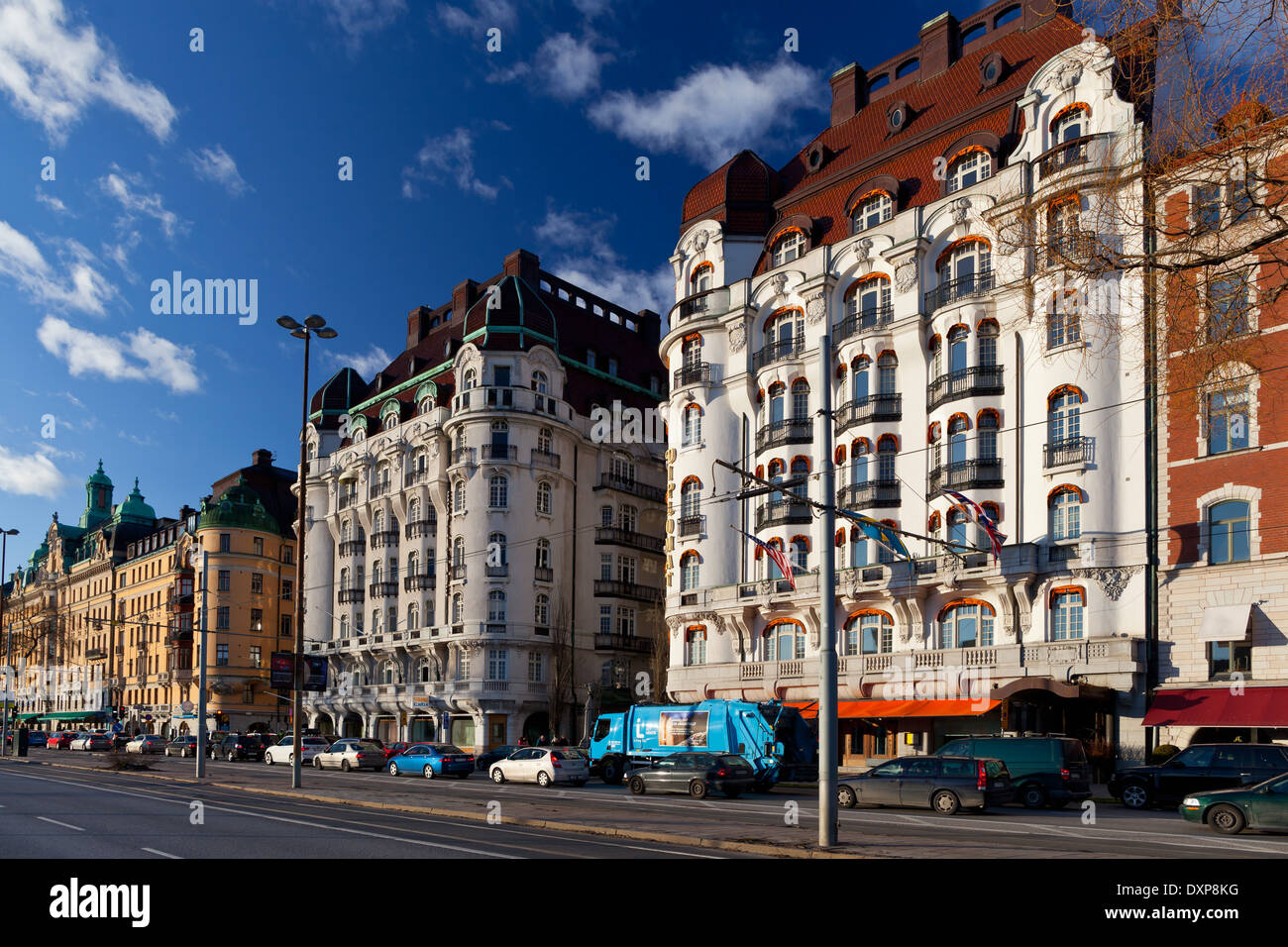 Stockholm, Sweden - Buildings at Strandvägen, Östermalm Stock Photo - Alamy