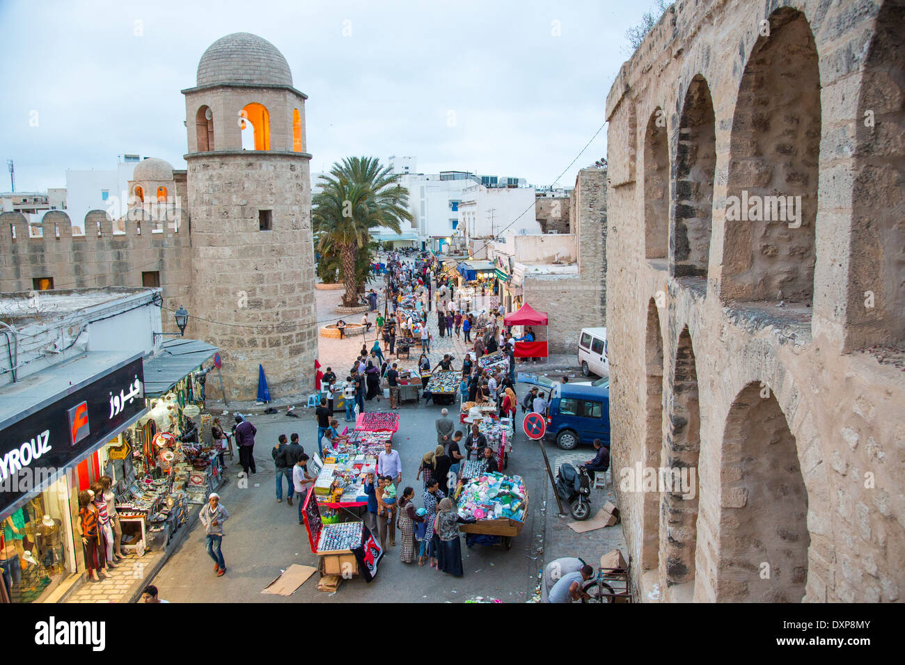 Night market in Sousse, Tunisia Stock Photo - Alamy