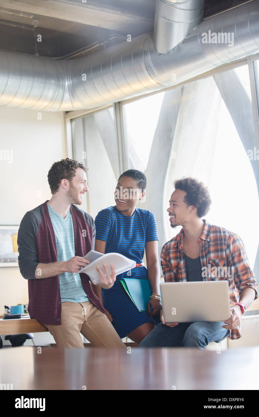 Creative business people talking in meeting Stock Photo - Alamy
