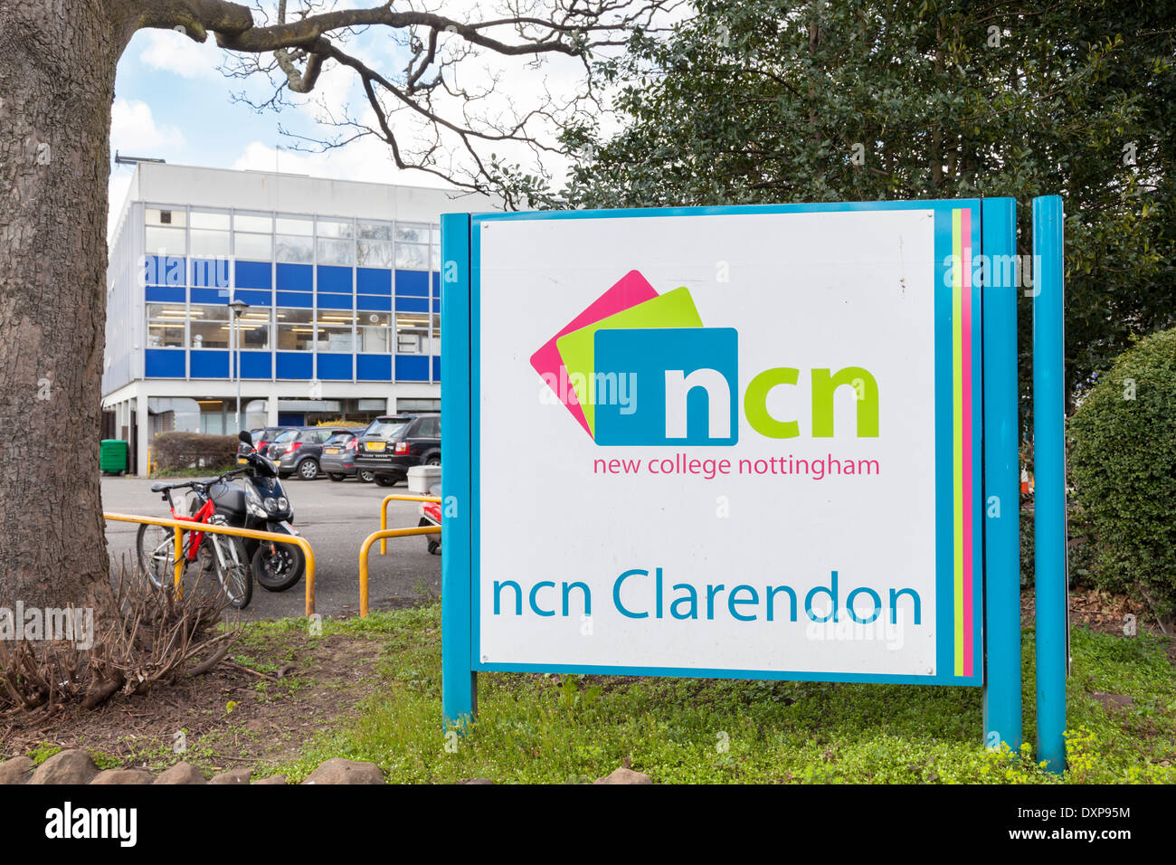 Sign for New College Nottingham, NCN Clarendon in Nottingham, England ...